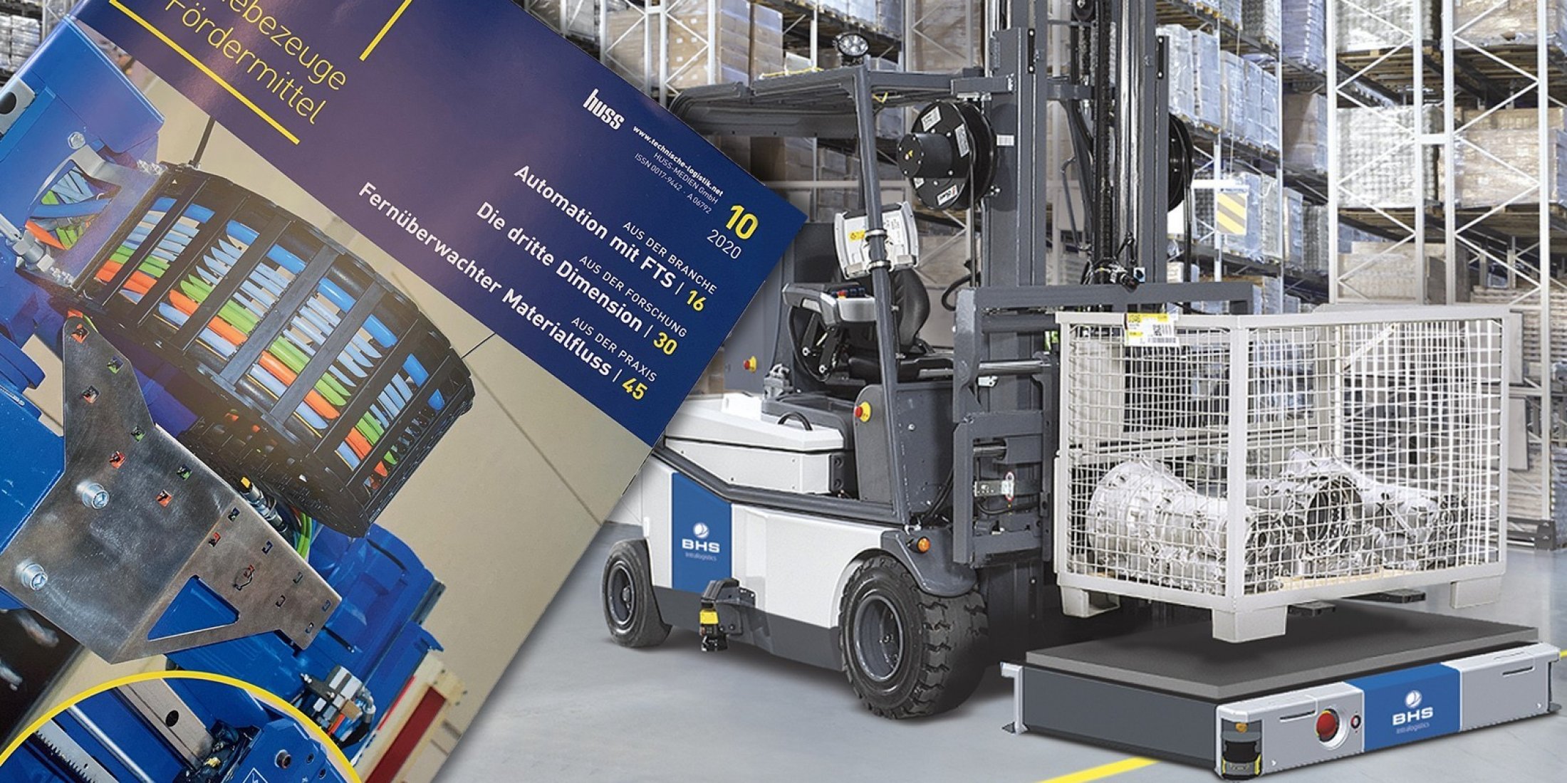 Maximale Automation mit Wireless Charging bei BHS Intralogistics