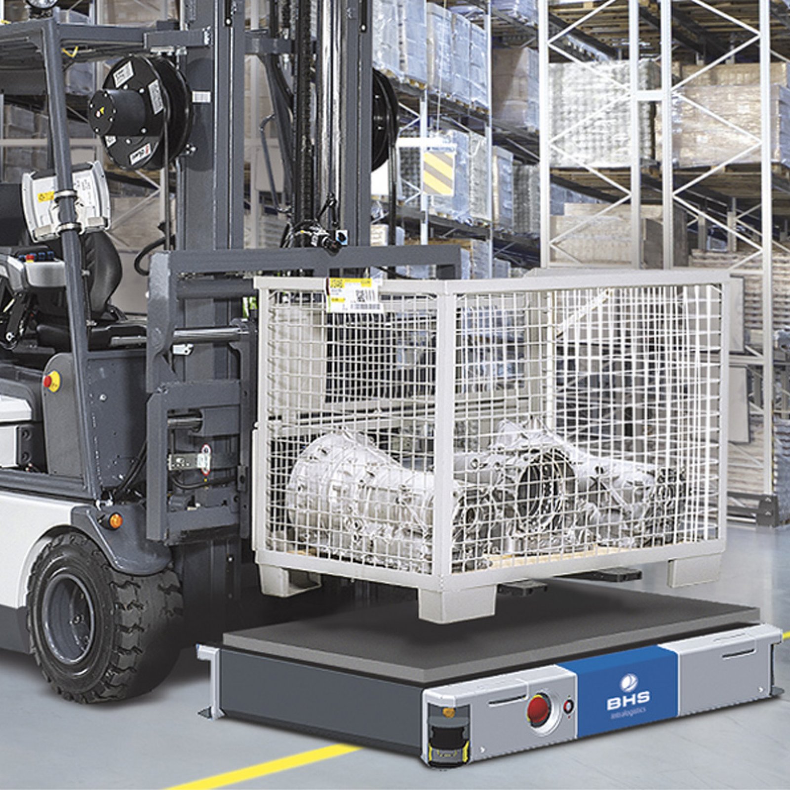 AGV Partner & Customers with integrated wireless charging - Wiferion