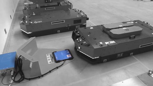 Installation for inductive charging & charging station in industry